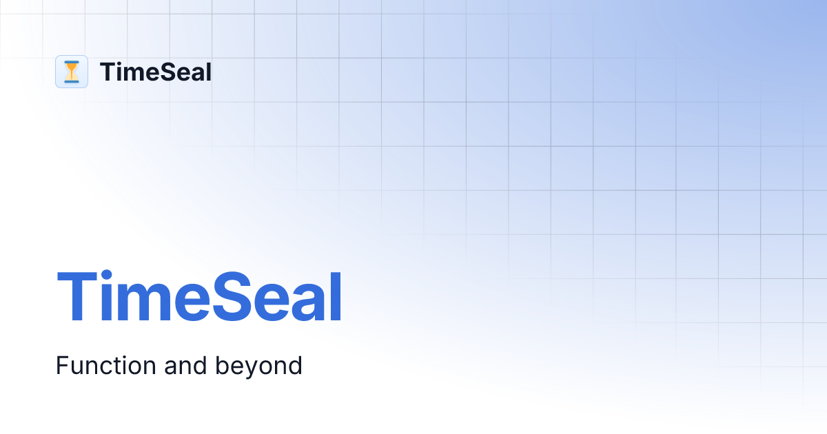 TimeSeal | TimeSeal